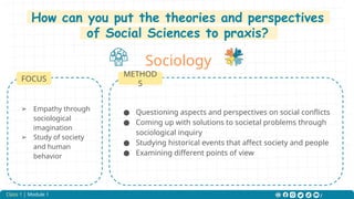 Class 1 - Module 1 UNDERSTANDING CULTURE, SOCIETY AND POLITICS THROUGH ...