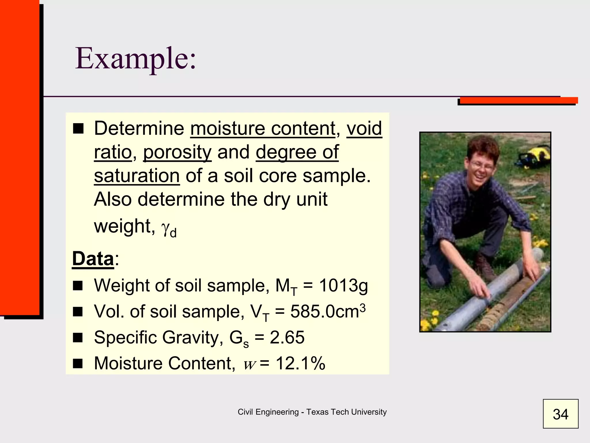 Class 1 Moisture Content - Specific Gravity ( Geotechnical Engineering ...