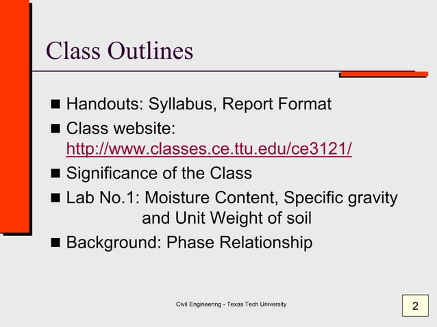 Class 1 Moisture Content - Specific Gravity ( Geotechnical Engineering ) | PDF