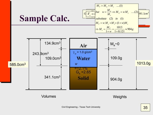 Class 1 Moisture Content - Specific Gravity ( Geotechnical Engineering ) | PDF