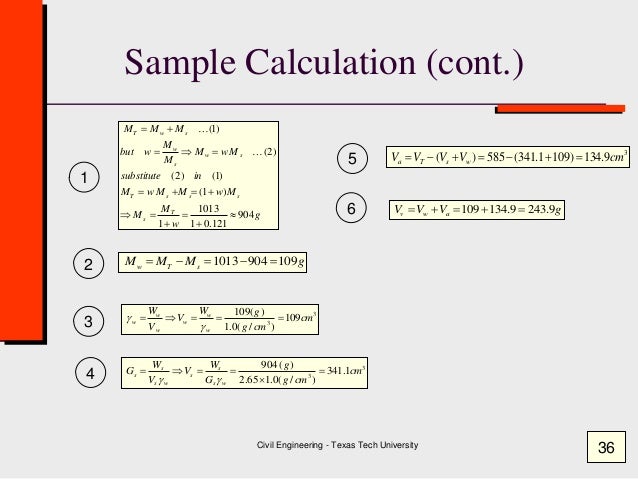 Class 1 Moisture Content - Specific Gravity ( Geotechnical Engineeri…