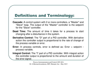 Class 1 need for process control & process terminology | PDF