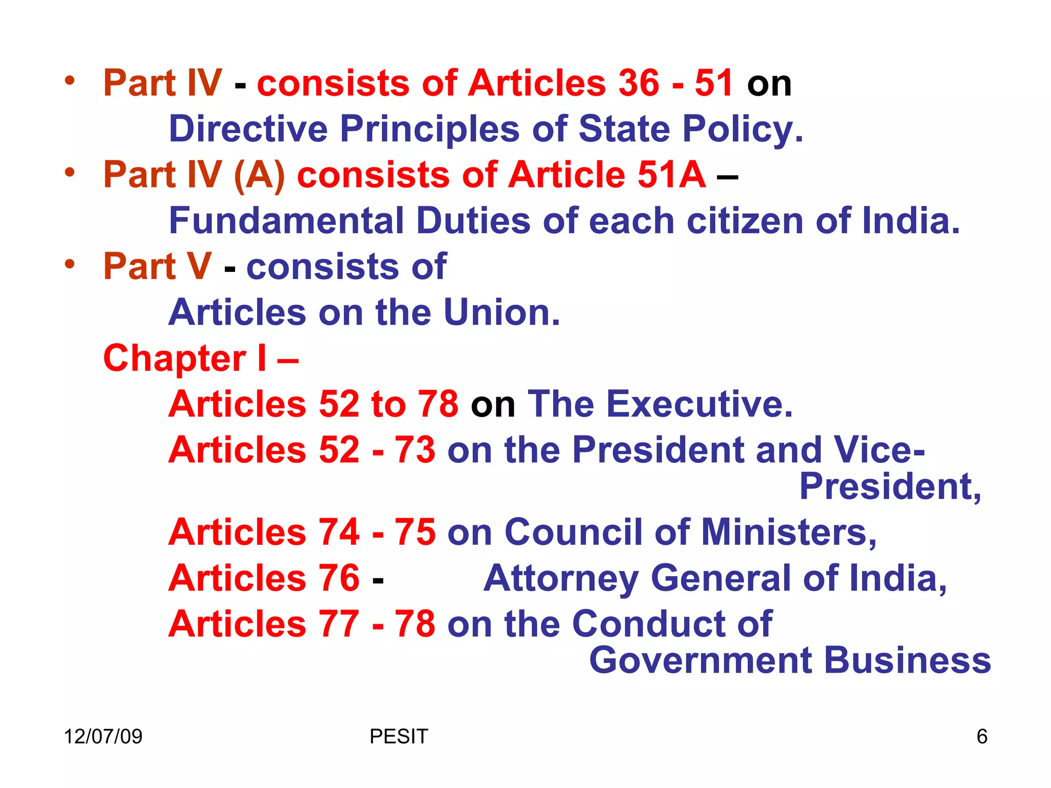 Class1 Preamble And List Of Articles | PPT