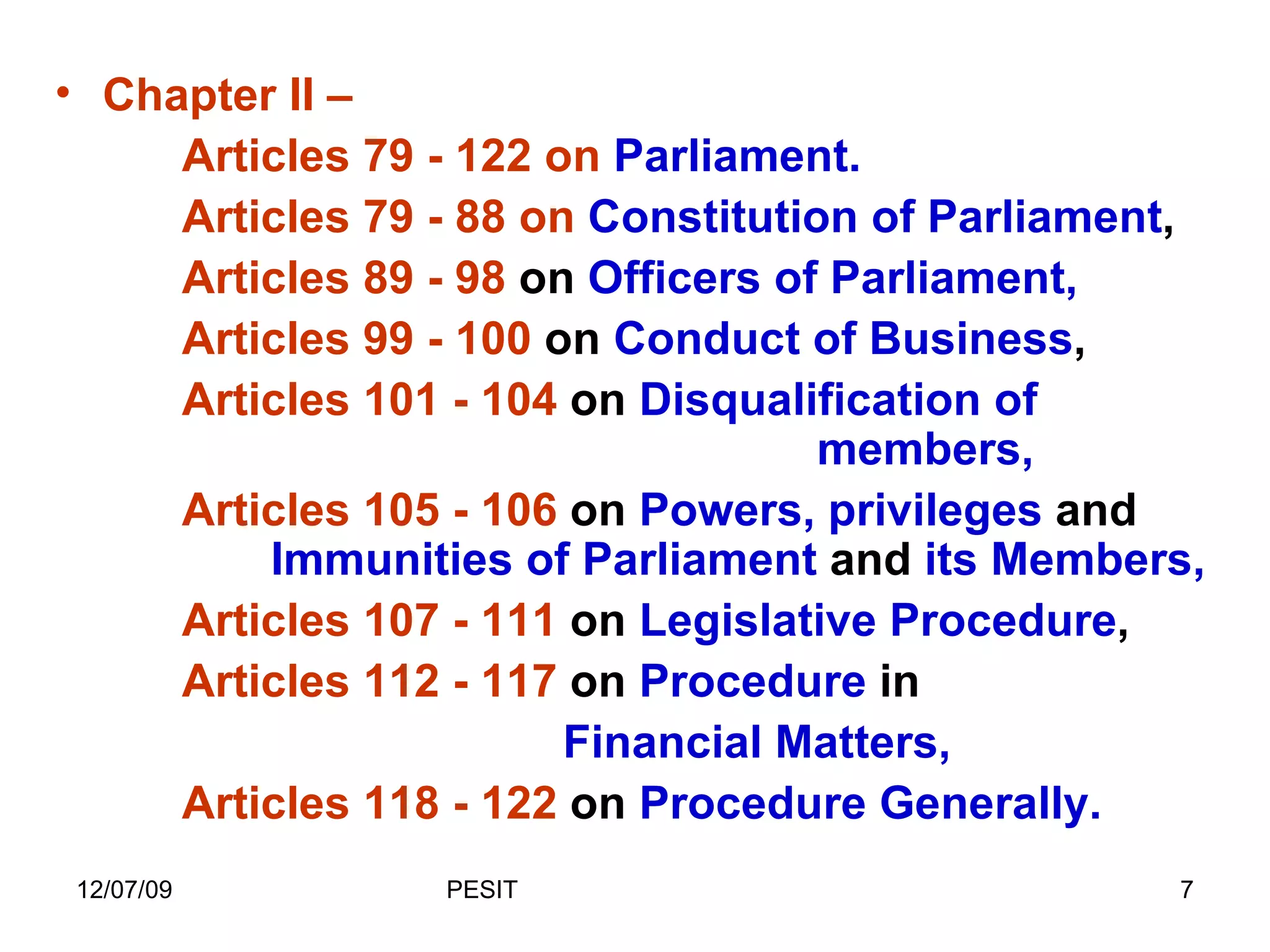 Class1 Preamble And List Of Articles | PPT