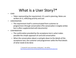 UW ADC - Course 3 - Class 1 - User Stories And Acceptance Testing | PPT