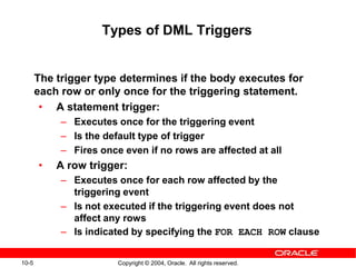 10 Creating Triggers | PPT