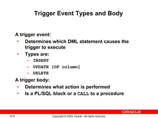 10 Creating Triggers | PPT