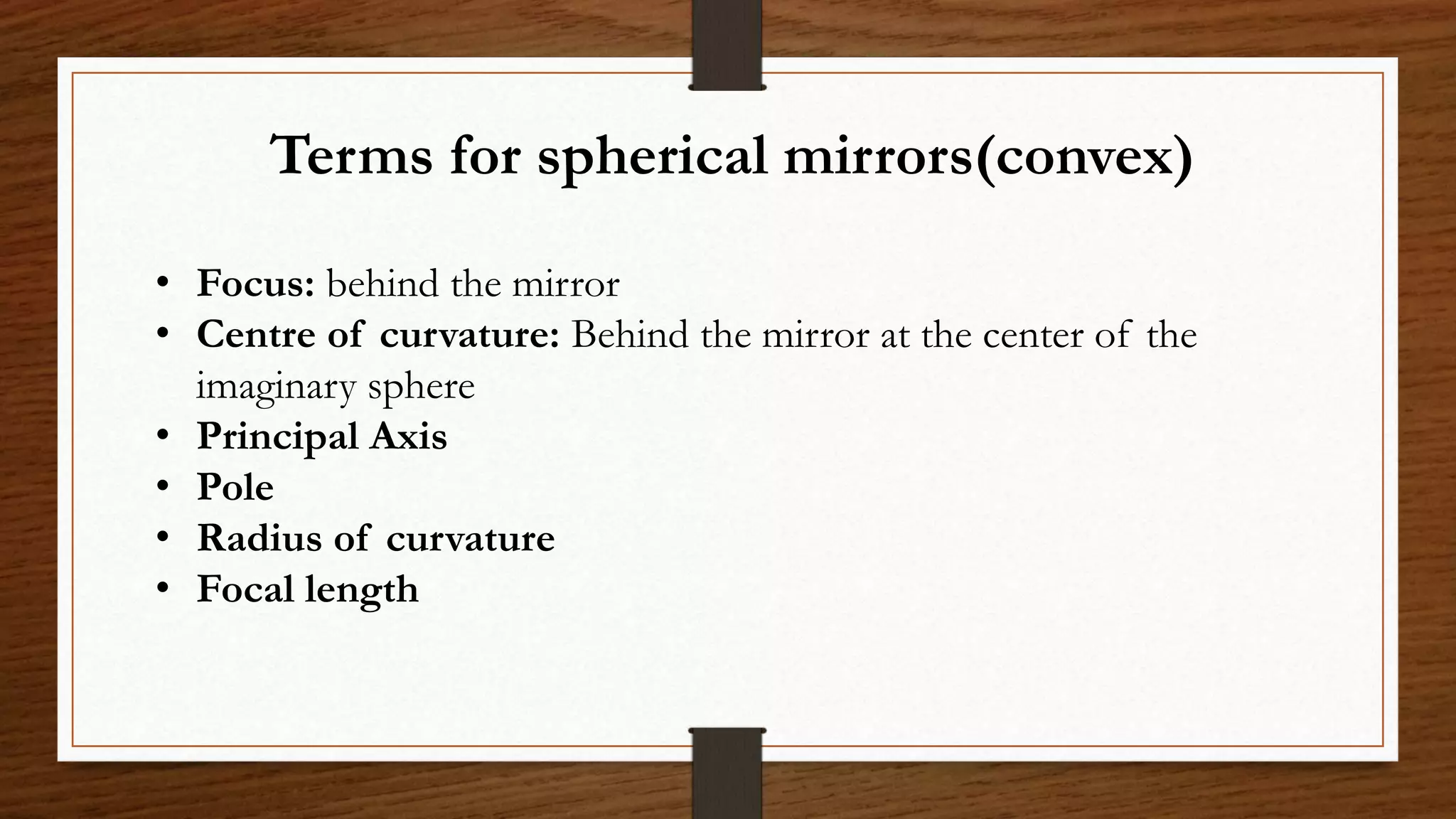 Class 10 light - convex mirror | PPTX