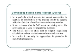 Class 10 mathematical modeling of continuous stirred tank reactor ...