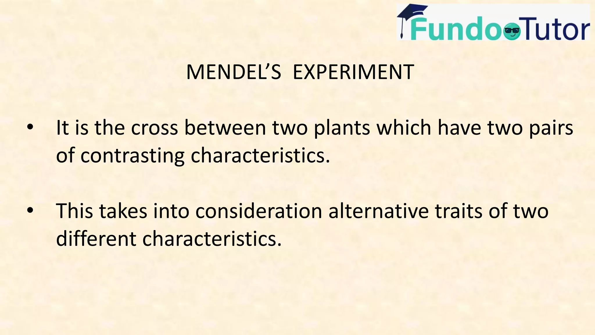 Class 10 mendel's experiment - khushali thacker | PPT | Free Download