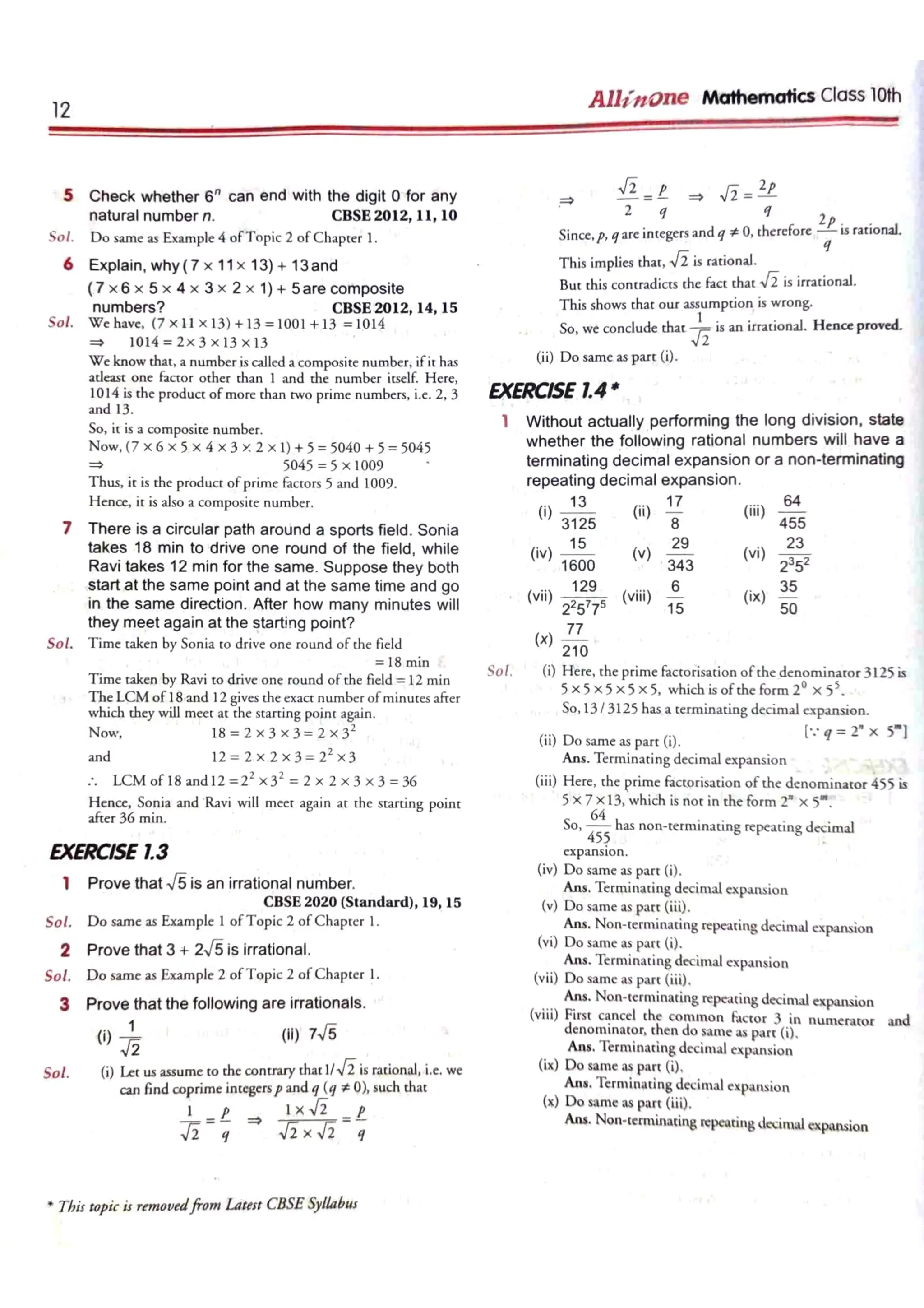 Arihant Class 10 All in One Maths full pdf | PDF