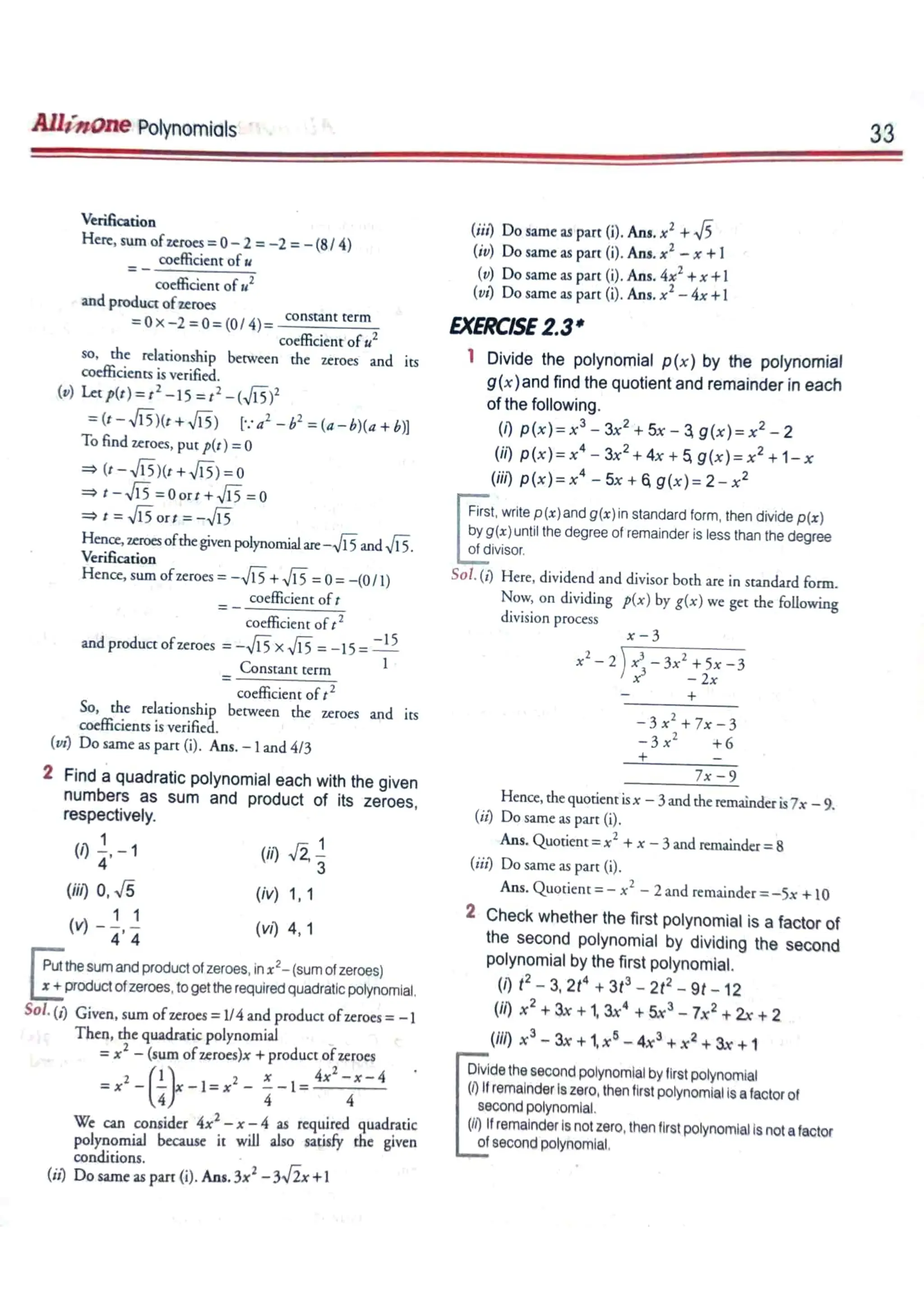 Arihant Class 10 All in One Maths full pdf | PDF