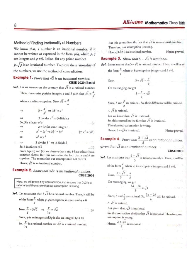 Arihant Class 10 All in One Maths full pdf | PDF