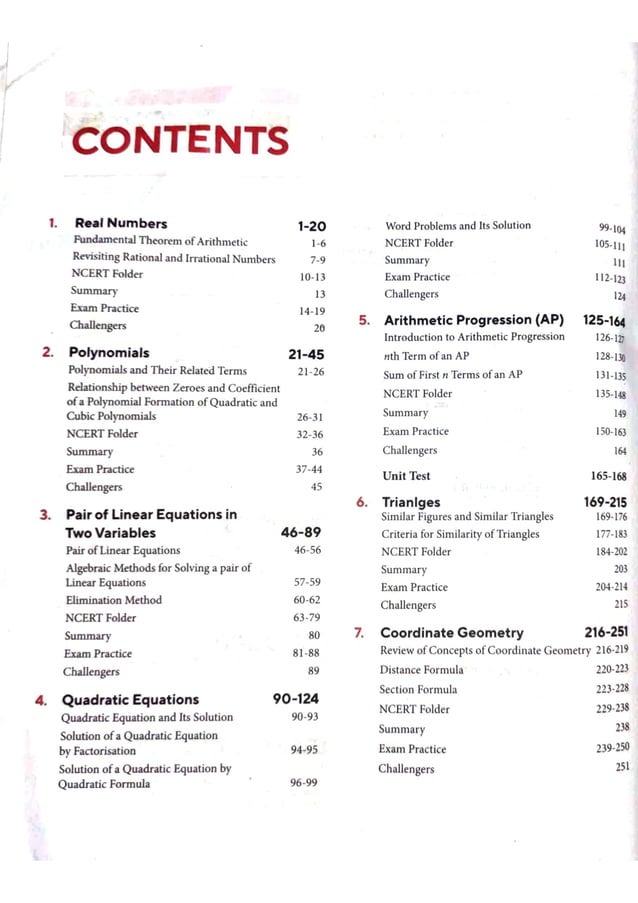 Arihant Class 10 All in One Maths full pdf | PDF