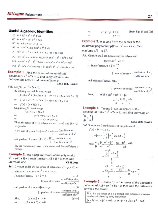 Arihant Class 10 All in One Maths full pdf | PDF