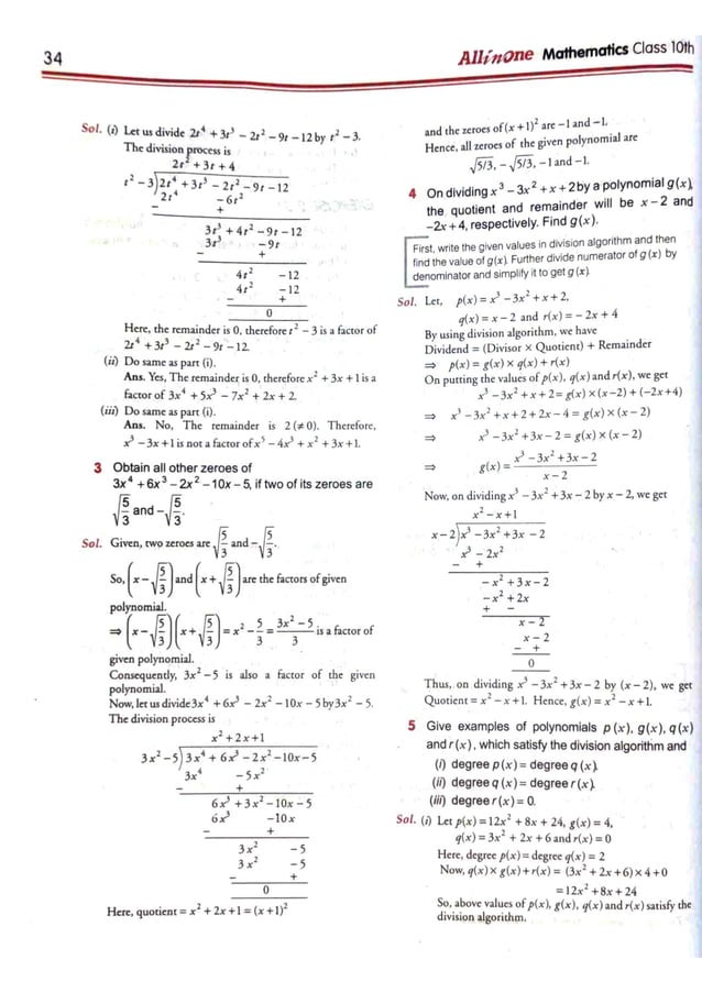 Arihant Class 10 All in One Maths full pdf | PDF