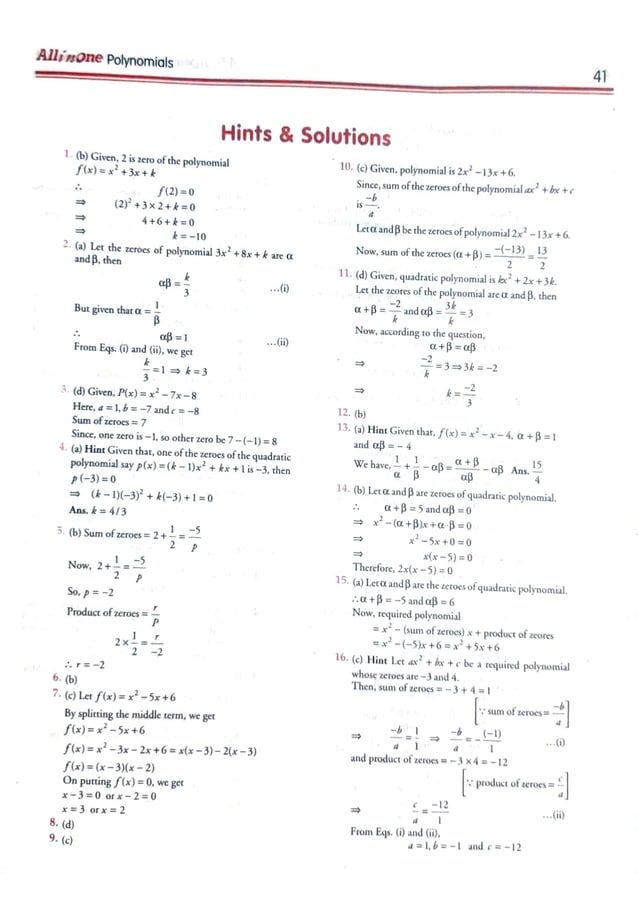 Arihant Class 10 All in One Maths full pdf | PDF