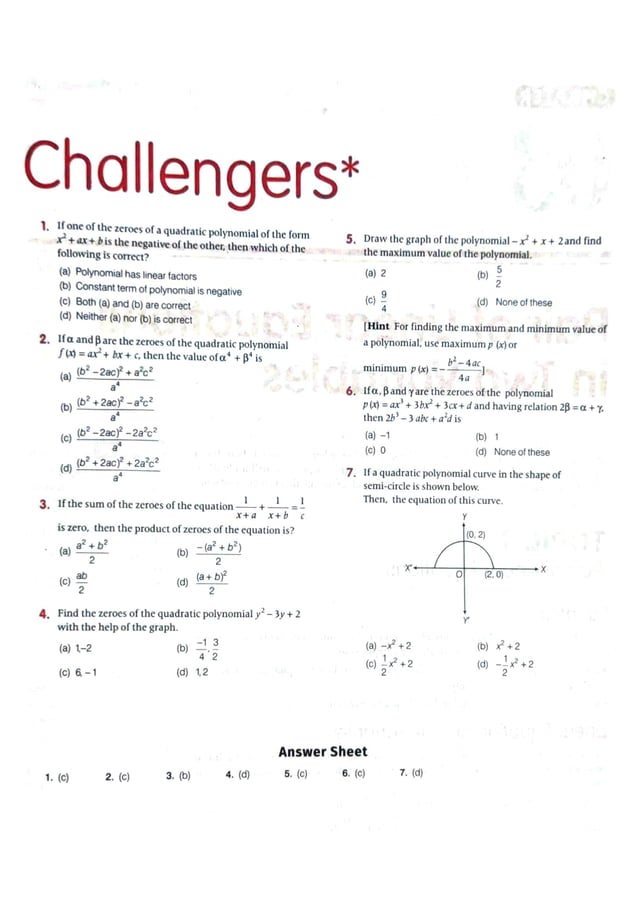 Arihant Class 10 All in One Maths full pdf | PDF