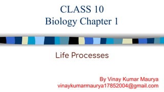 Class 10 biology_chapter_1_life processes | PDF