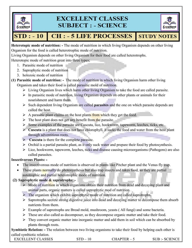 CLASS 10 CH 5 LIFE PROCESSES NOTES EX.pdf