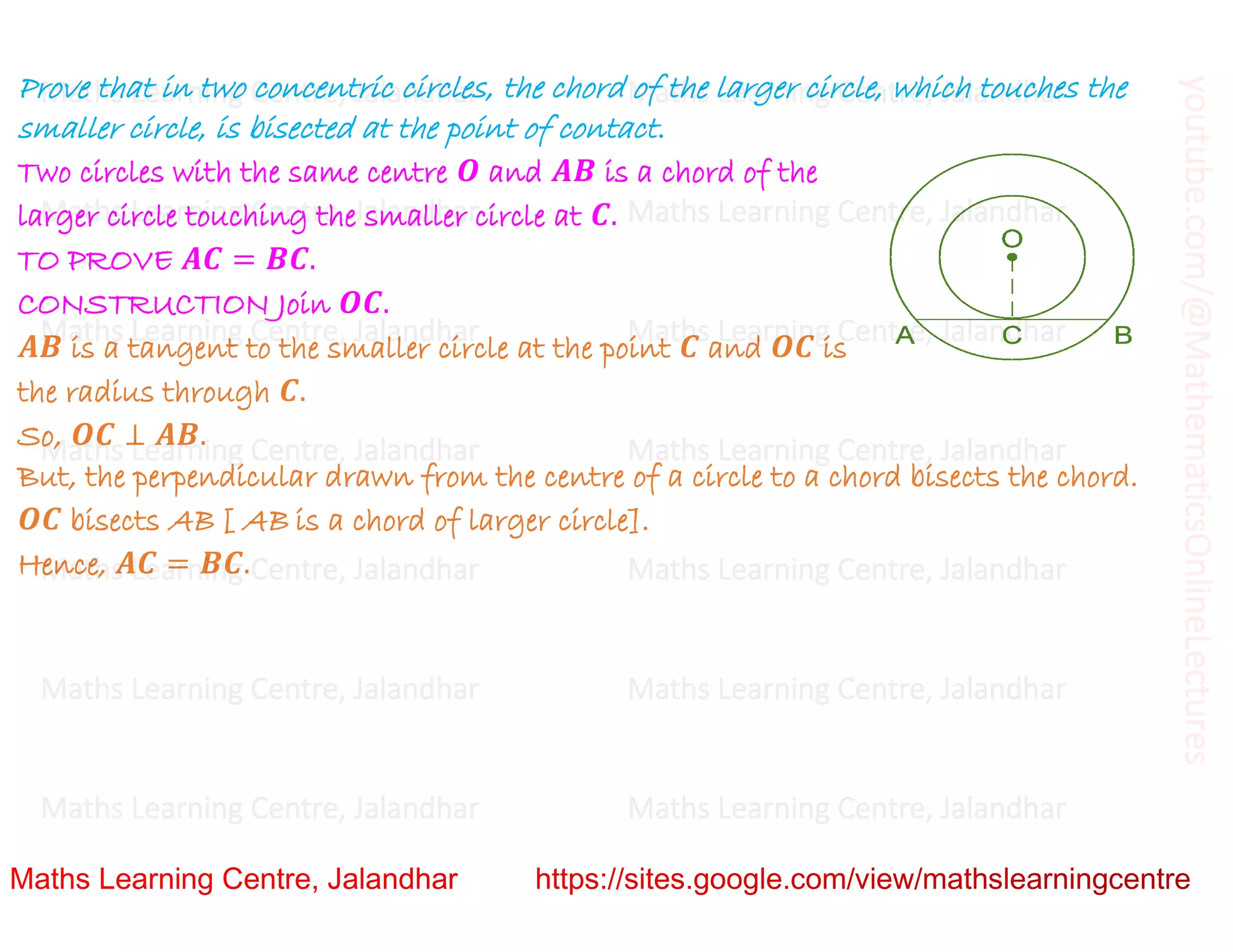 Class 10_Chapter 10_Circles (Tangents and basic theorems) Lecture 1 | PDF | Physics | Science