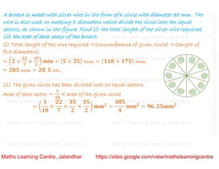 Class 10_Chapter 12_Areas related to circles (circle, sector, and ...