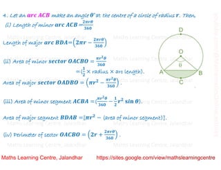 Class 10_Chapter 12_Areas related to circles (circle, sector, and ...