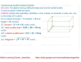 Class 10_Chapter 13_Volume and surface area of solids (combination of ...