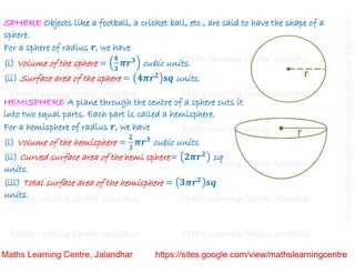 Class 10_Chapter 13_Volume and surface area of solids (combination of ...