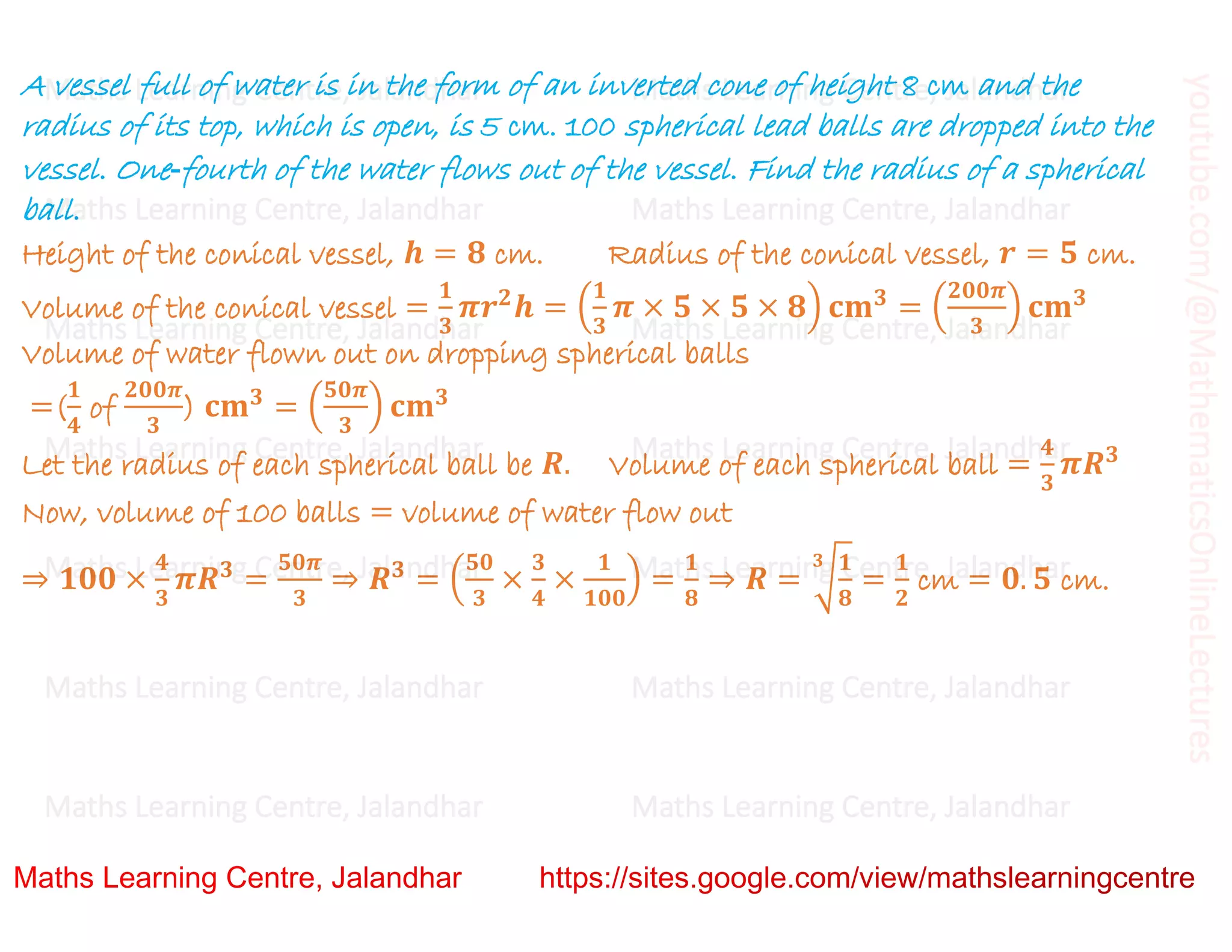 Class 10_Chapter 13_Volume and surface area of solids (conversion of ...