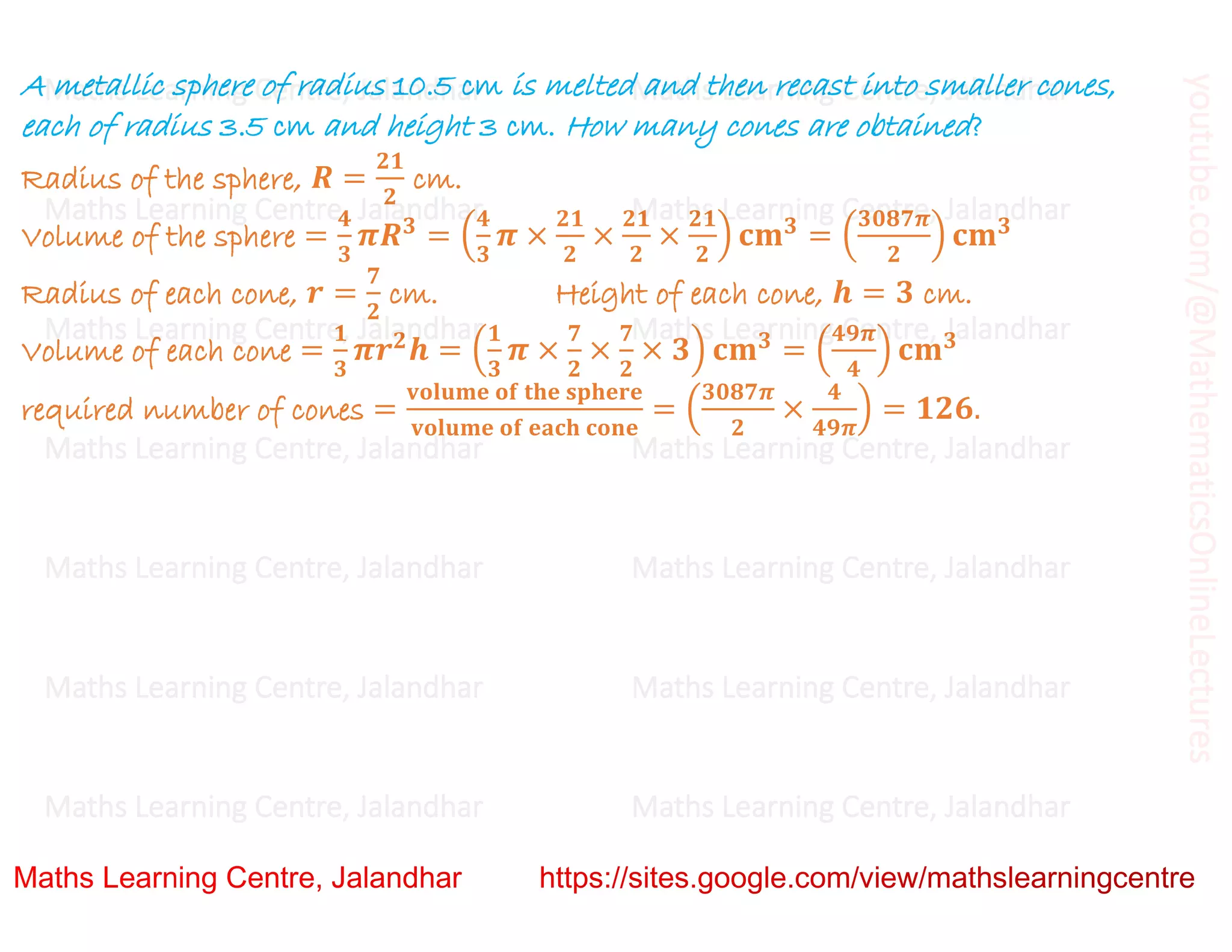 Class 10_Chapter 13_Volume and surface area of solids (conversion of ...
