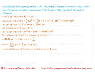 Class 10_Chapter 13_Volume and surface area of solids (conversion of ...
