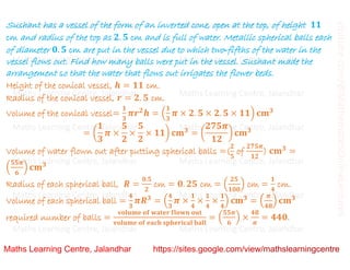 Class 10_Chapter 13_Volume and surface area of solids (conversion of ...