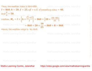 Class 10_Chapter 14_Statistics (Median and mode of grouped data) Lecture 2 | PPT