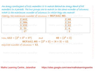 Class 10 _ Chapter 1_ Real Numbers (Prime Factorization, LCM and HCF ...