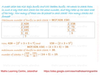 Class 10 _ Chapter 1_ Real Numbers (Prime Factorization, LCM and HCF ...
