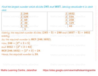 Class 10 _ Chapter 1_ Real Numbers (Prime Factorization, LCM and HCF ...