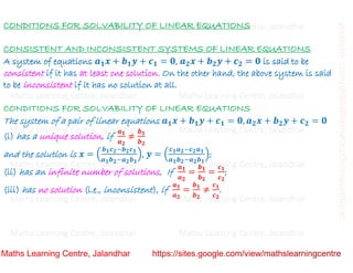 Class 10 _ Chapter 3_ Pair of linear equations in two variables (Cross multiplication) and ...