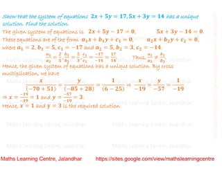 Class 10 _ Chapter 3_ Pair of linear equations in two variables (Cross multiplication) and ...
