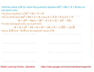 Class 10 _ Chapter 4_ Quadratic equations (completing the squares, quadratic formula)_Lecture 2 ...