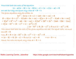 Class 10 _ Chapter 4_ Quadratic equations (completing the squares ...