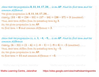 Class 10 _ Chapter 5_ Arithmetic Progression_Lecture 1 | PPT
