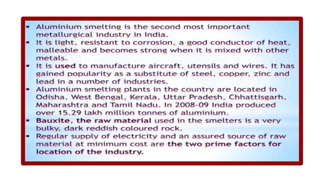 Class 10 chapter 6 mineral based industries | PPTX | Commodities | Economy