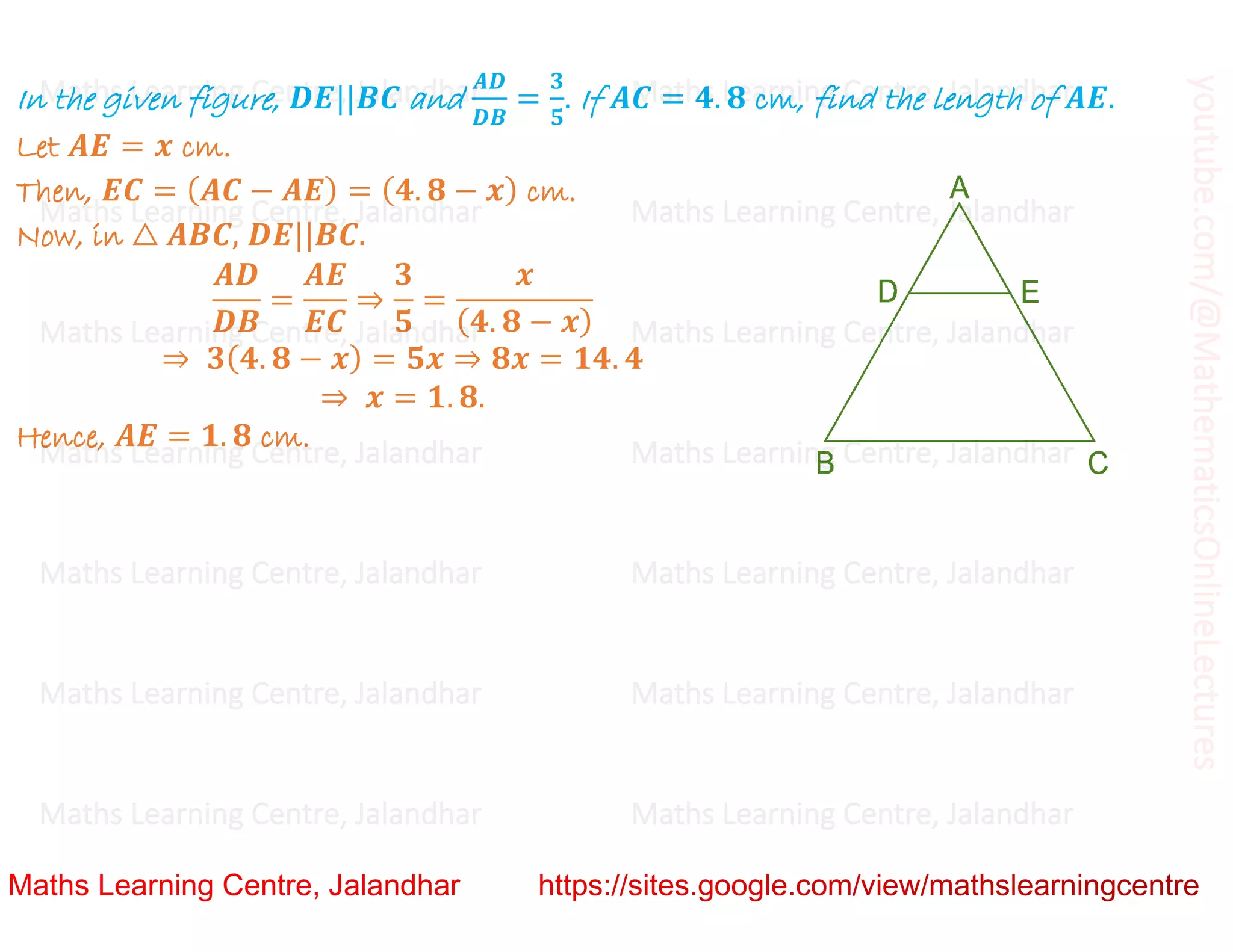 Class 10 _ Chapter 6_ Triangle_Basic Proportionality Theorem_Lecture 1 ... Class 10 _ Chapter 6_ Triangle_Basic Proportionality Theorem_Lecture 1 ...
