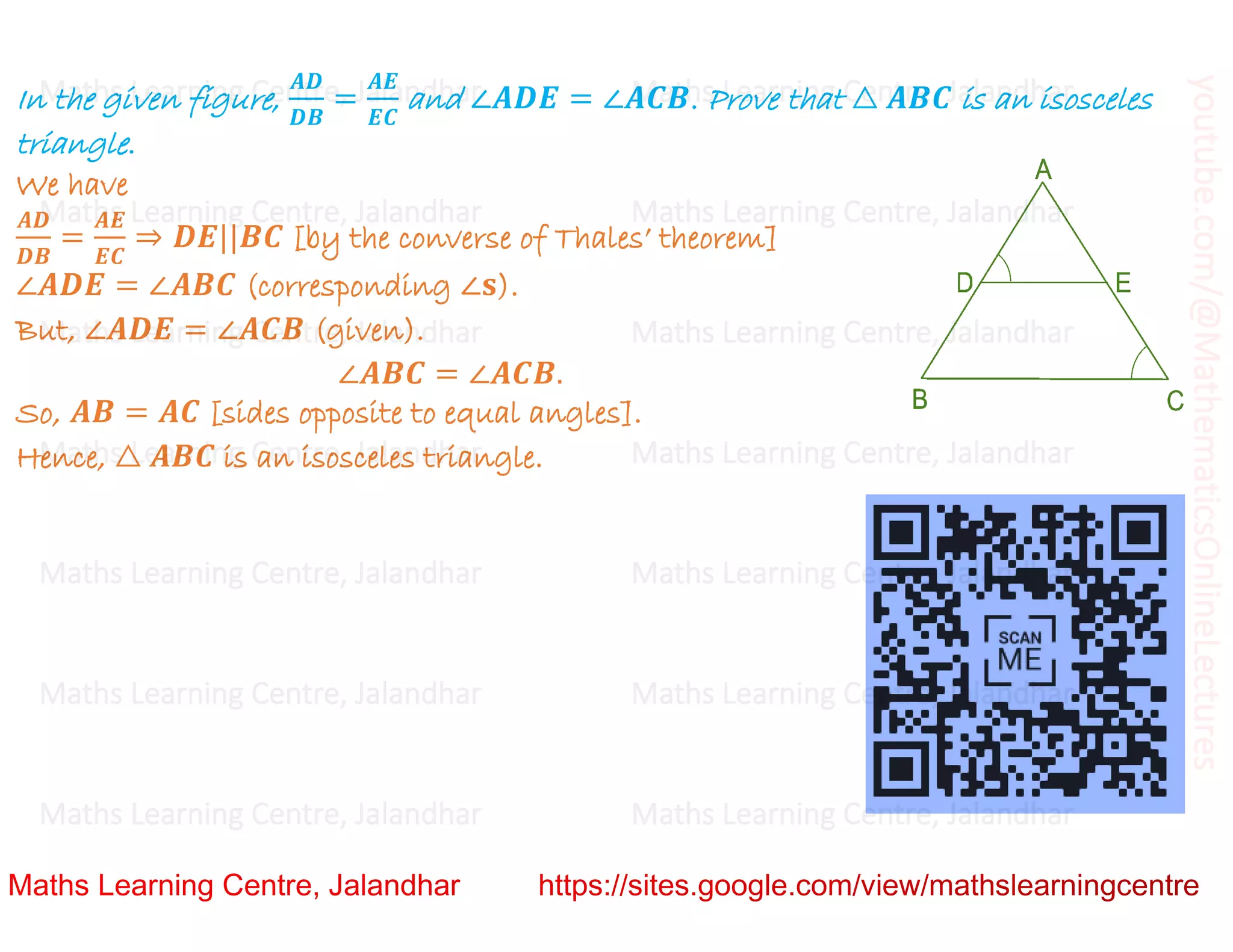 Class 10 _ Chapter 6_ Triangle_Basic Proportionality Theorem_Lecture 1 ...