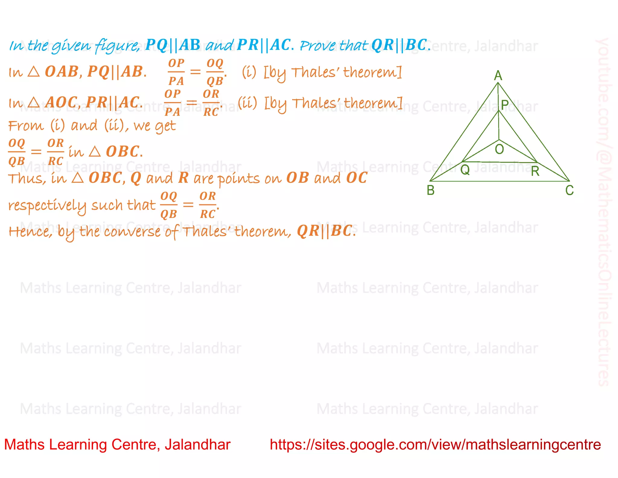 Class 10 _ Chapter 6_ Triangle_Basic Proportionality Theorem_Lecture 1 | PPT