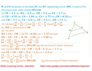 Class 10 _ Chapter 6_ Triangle_Basic Proportionality Theorem_Lecture 1 | PPT