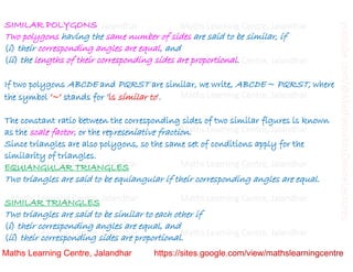 Class 10 _ Chapter 6_ Triangle_Basic Proportionality Theorem_Lecture 1 | PPT