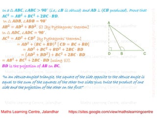 Class 10_Chapter 6_Triangles_Pyhtagoras theorem_Lecture 5 | PPT