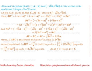 Class 10_Chapter 7_Coordinate geometry (Distance formula) Lecture 1 | PPT